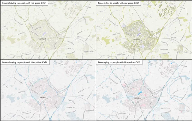 OS Open Zoomstack Styles for colour blind users | Blog | OS