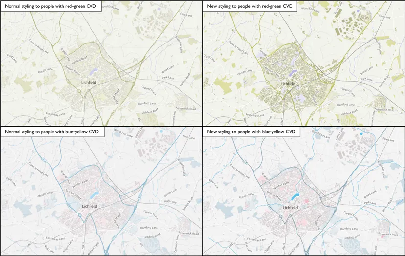 OS Open Zoomstack Styles for colour blind users | Blog | OS