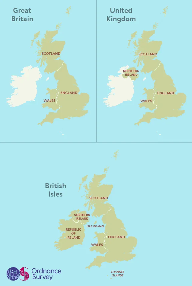 The difference between UK, Great Britain and the British Isles | Blog | OS