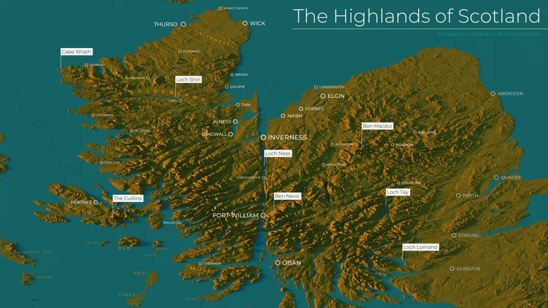 A different perspective on the Highlands with OS OpenData | Blog | OS