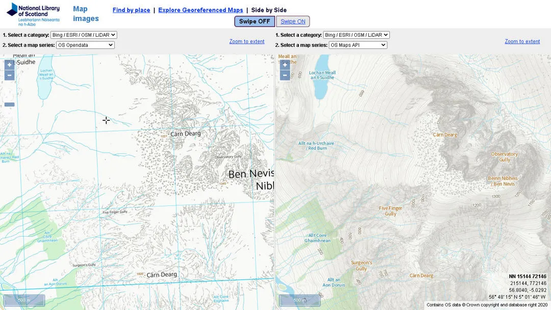 Comparing past to the present with OS Maps API layers | OS