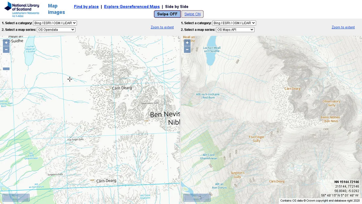Comparing past to the present with OS Maps API layers | OS