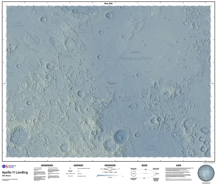 OS Moon map celebrates 50th anniversary of the Moon landing | Blog | OS