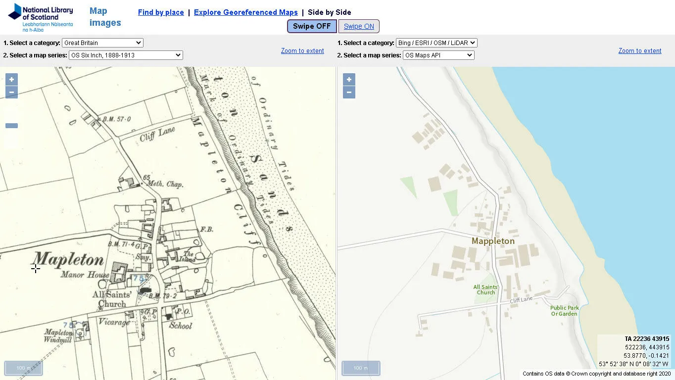 Comparing past to the present with OS Maps API layers | OS