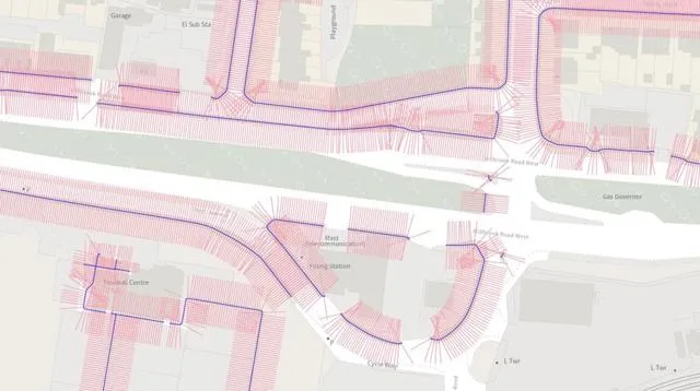 Analysing pavement widths using OS Select+Build | Blog | OS