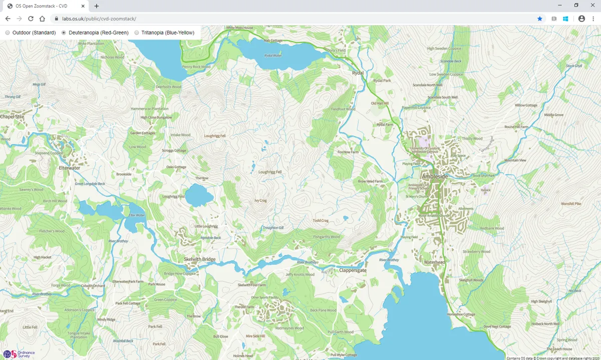 Colour blind friendly mapping | Blog | OS