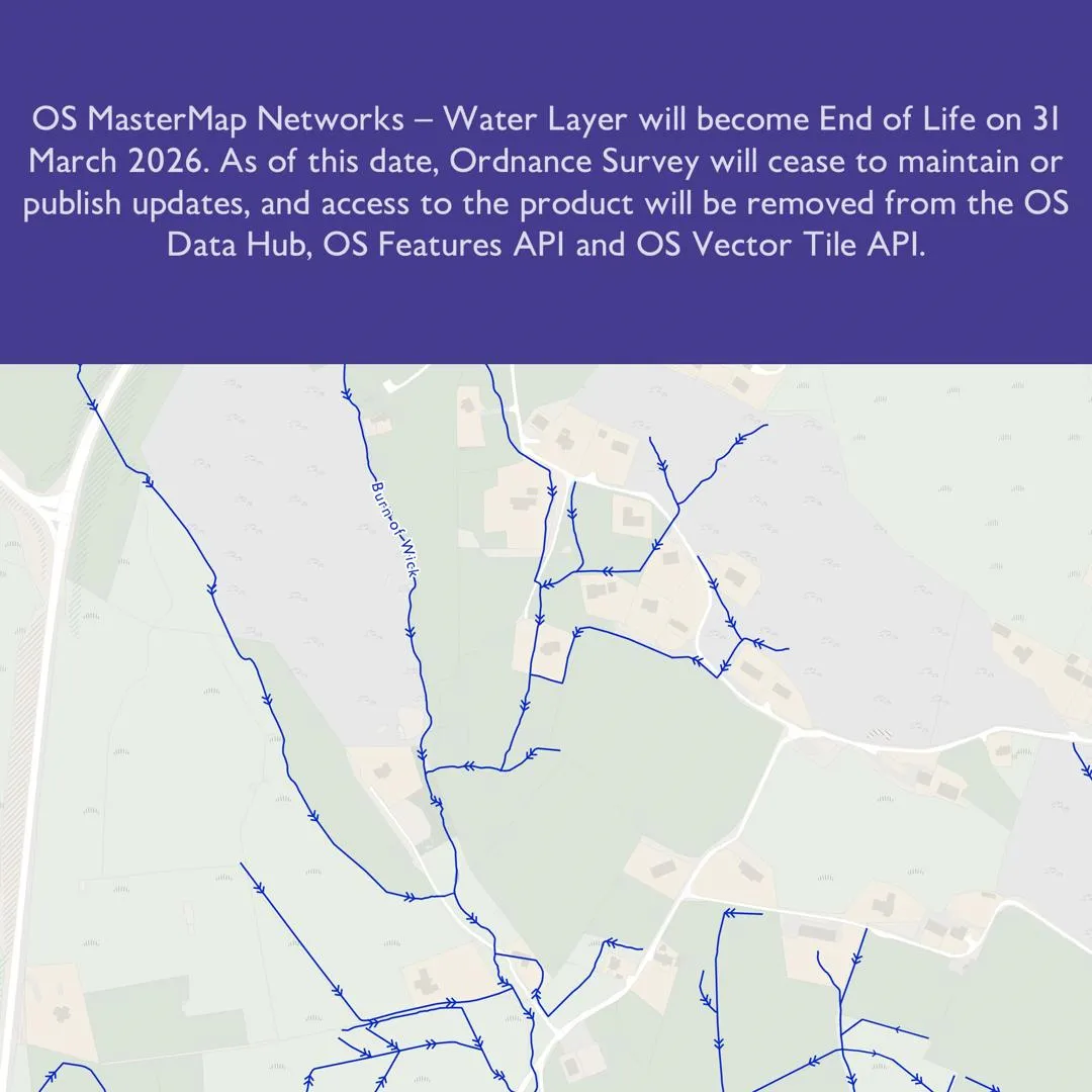 OS MasterMap Networks - Water Layer | Data Products | OS
