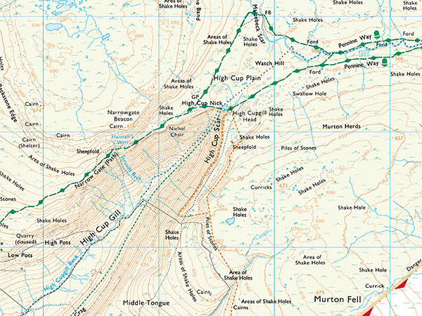 Map V Shaped Valley